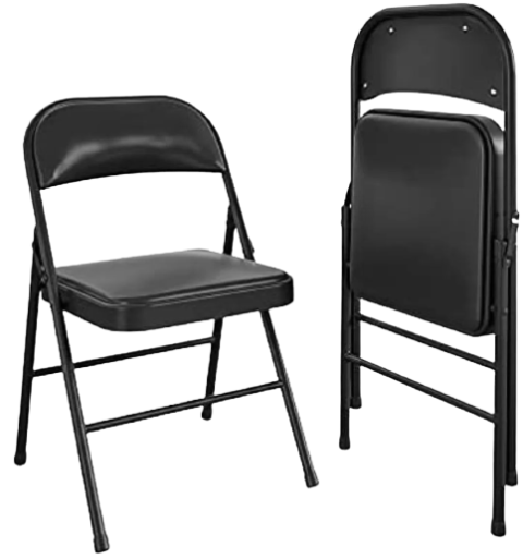 Foldable seat| black| study seat| we deliver - Pramukh Furniture