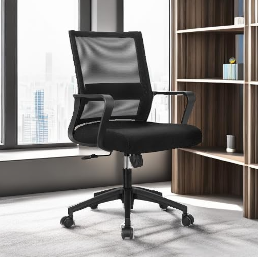 Mid Back Mesh Office Chair - Pramukh Furniture